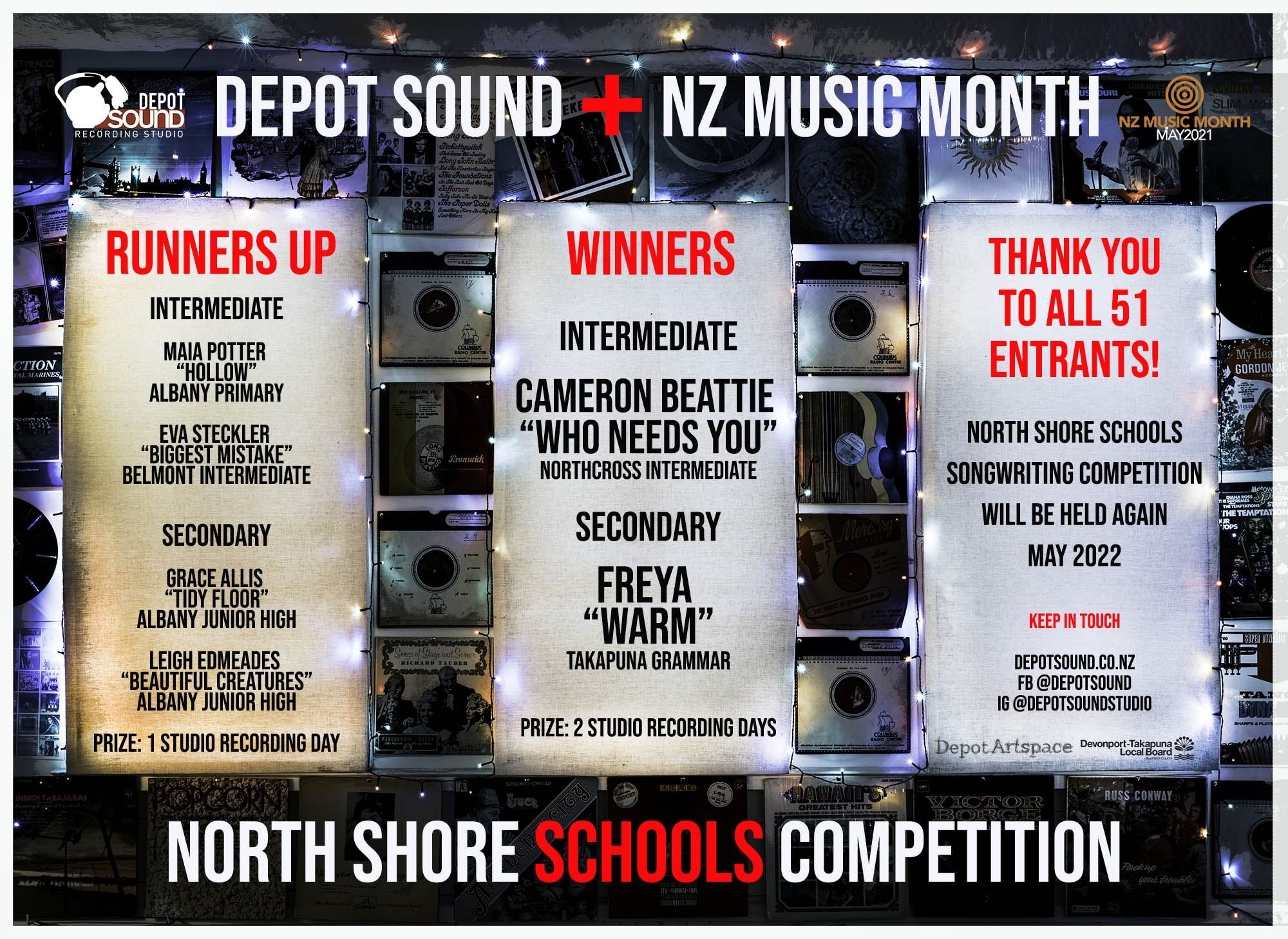 North Shore Schools Songwriting Competition | The Big Idea